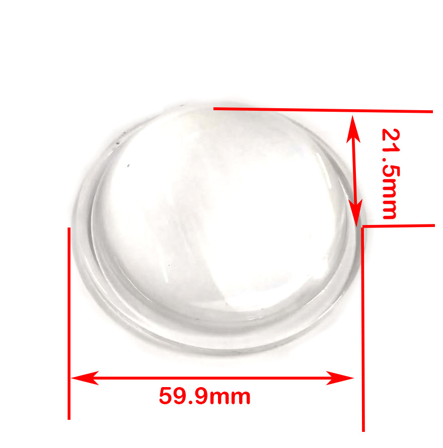 Optical Glass Plano-convex Lens for Power LED Spotlight, 20-65 degree ...