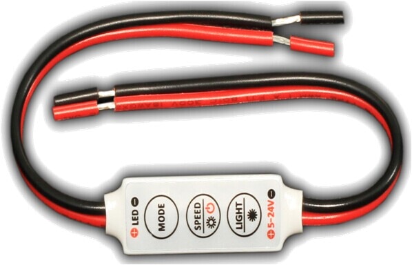 5-24V Mini LED Dimming Contorller Single Color Dimmer Strip Light ...
