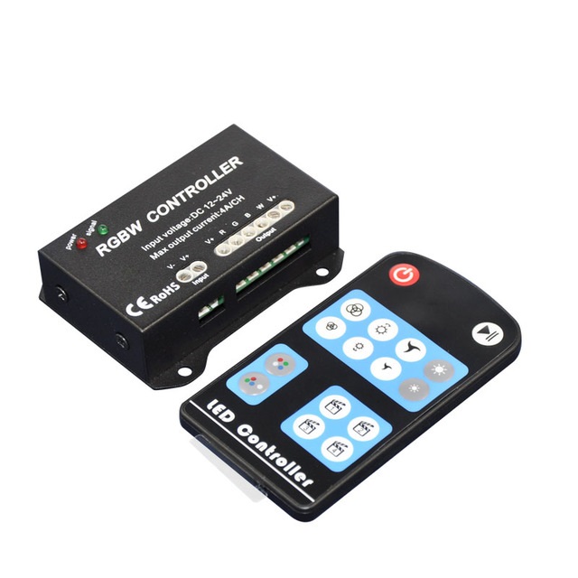 DC12-24V RGBW 4 Channel LED Controller for RGB and RGBW LED Lamp with ...