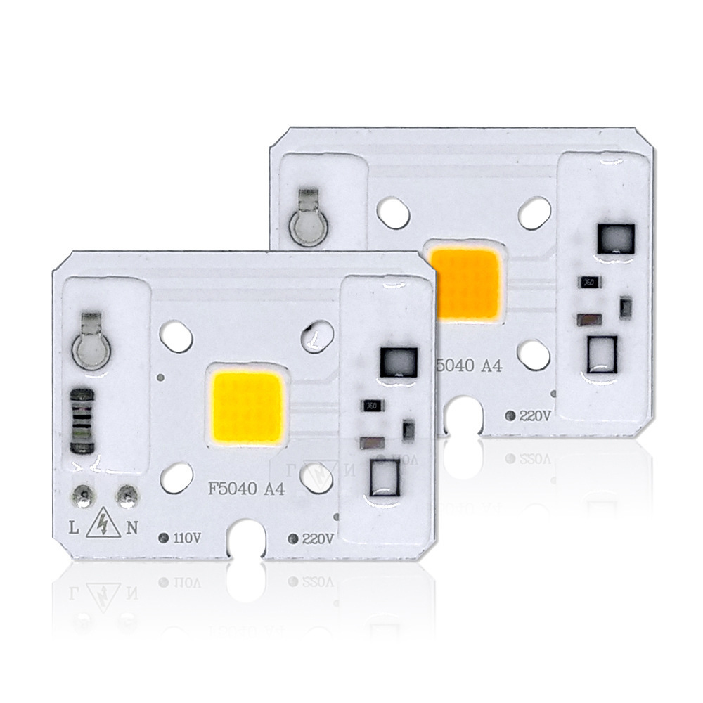 10W LED Light COB Chip Driverless AC 110V/220V Emitting White/Warm ...