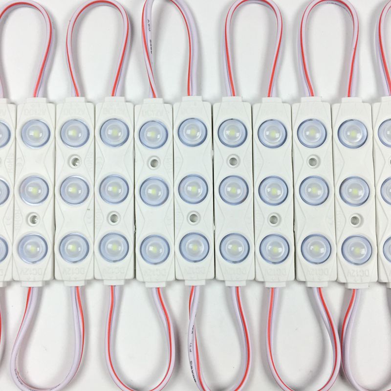 DC12V SMD 2835 LED Module 3LED Waterproof IP66 Injection with Lens lot ...