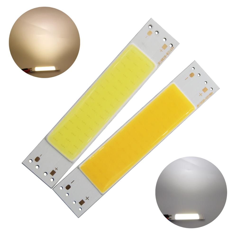 5W LED COB Light Bar Module 6-9V 830mA Warm White/ White 100*20mm ...