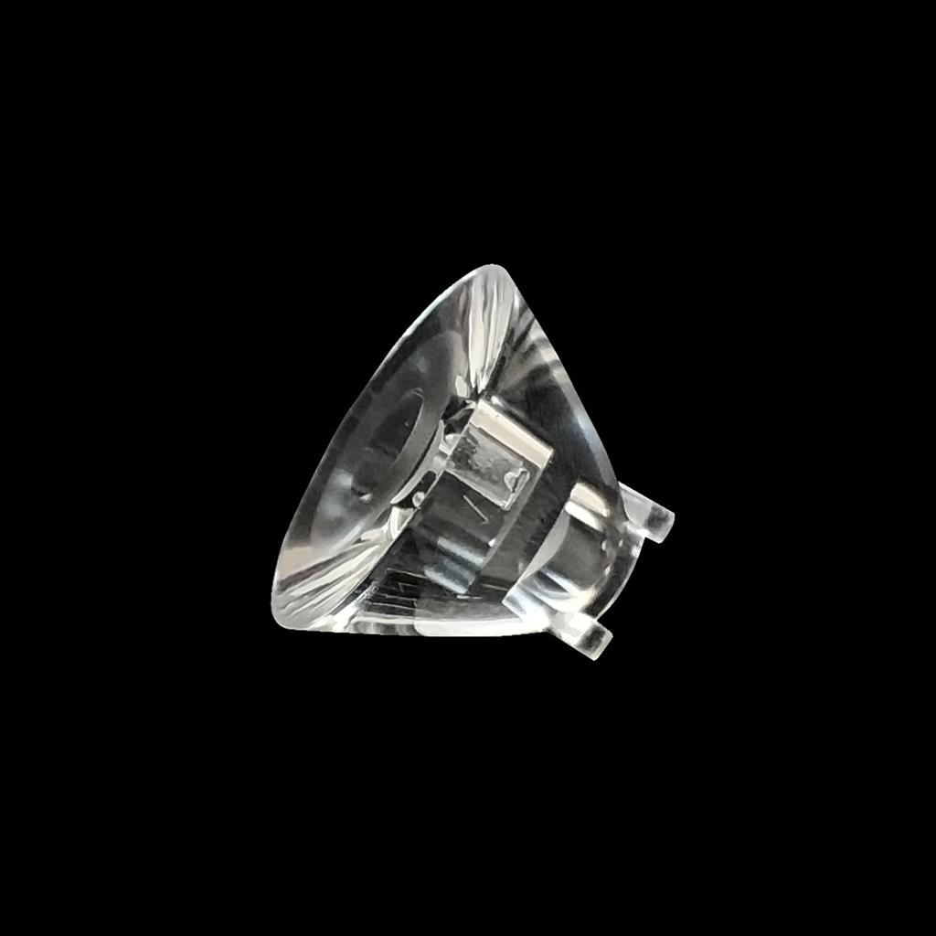22mm Diameter LED Lens Flat Water Clear Lens With Post For CREE 3535 ...