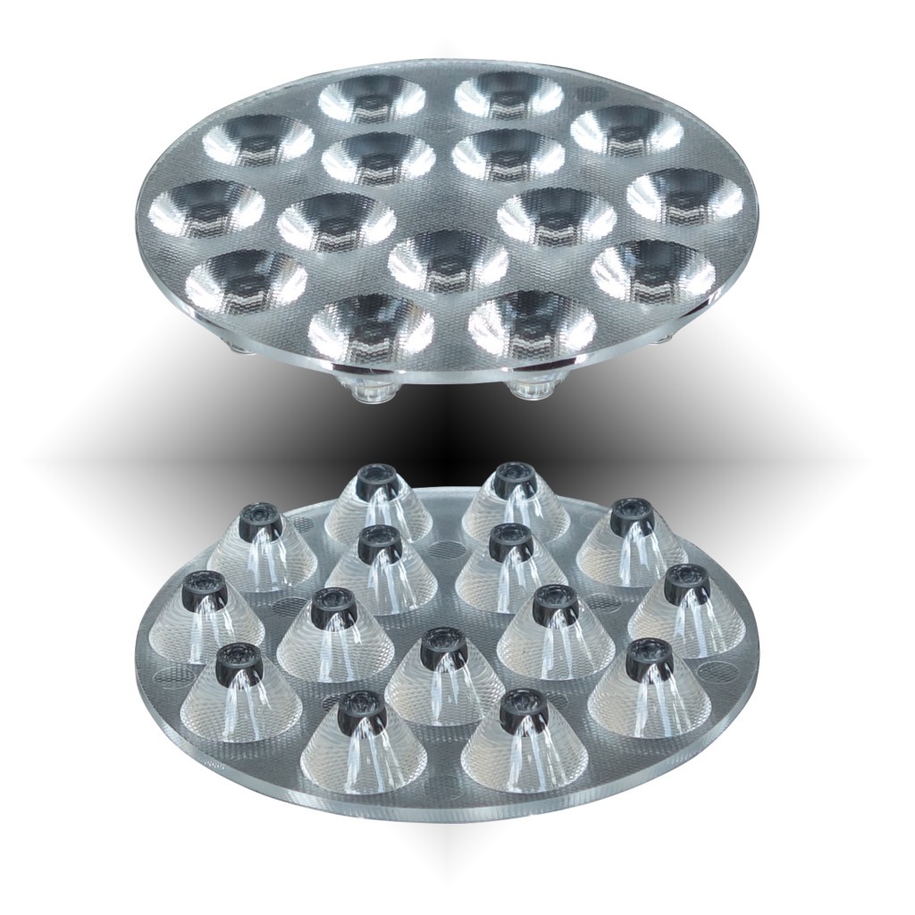 CREE 3553 SMD 3030 Series LED Module Lens Flat Honeycomb Lens | SatisLED