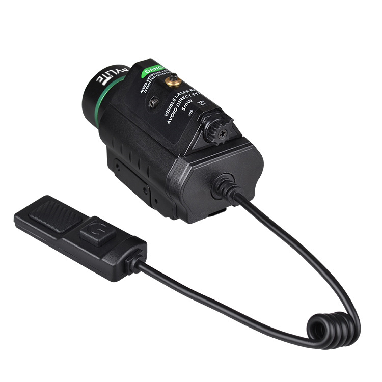 Gun Rail Mount PLG-P35 Tactical LED Flashlight Weapons Light w/ Green ...