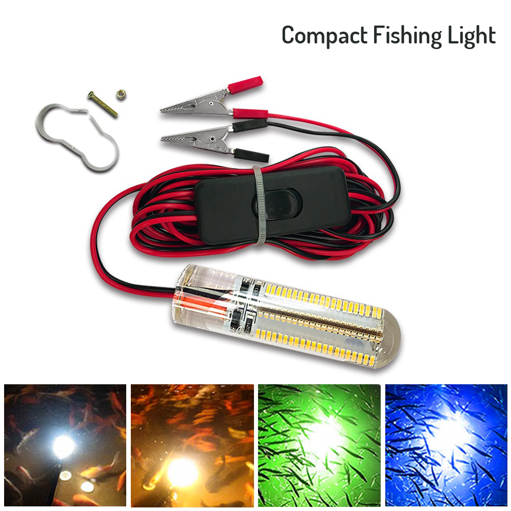 LED Underwater Fishing Light - Compact with Switch | SatisLED