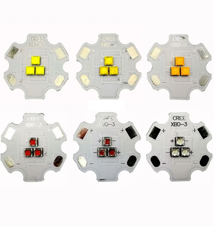 Cree XLamp XB-D XBD-3 3-Chips 9-10V 9W Hight Power LED Emitter with PCB ...